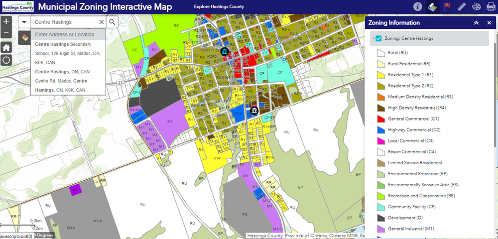 Zoning By-law - Municipality of Centre Hastings